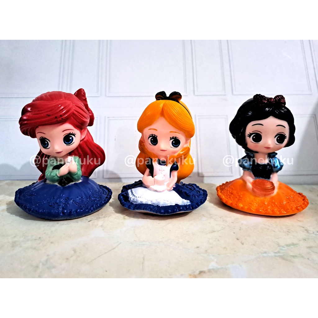 Jual Cake topper boneka princess duduk/ Ariel/ Alice Figurine princess ...