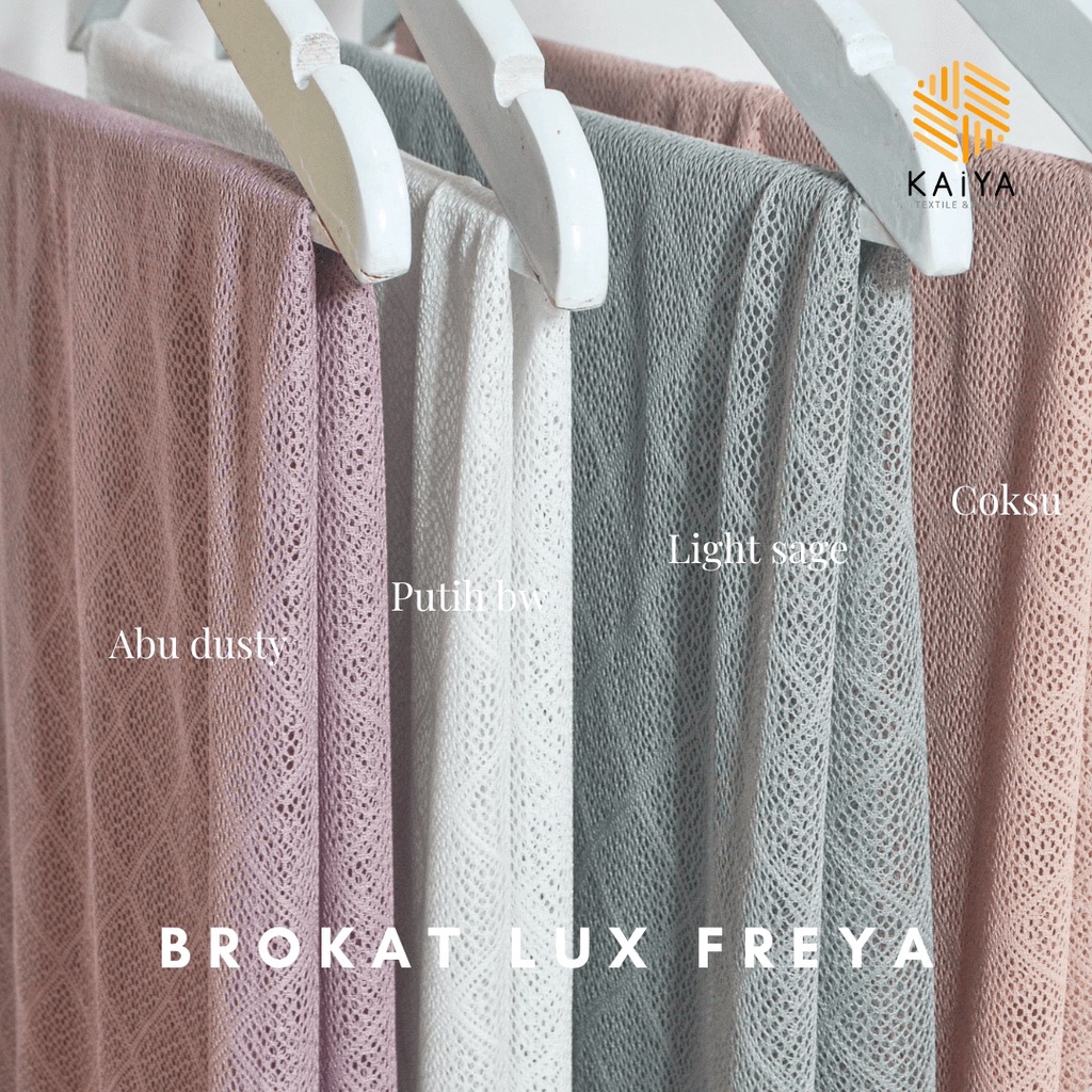 Jual Bahan Kain Brokat Brukat Lux Lace Cord Kebaya Freya per 0,5 meter ...