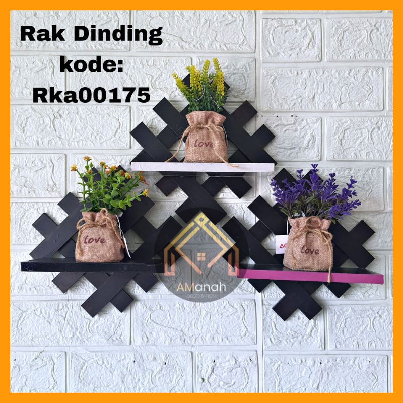 Jual [COD] RAK PAGAR MINI RKA0175 - RAK DINDING MINIMALIS PAGAR RAK ...
