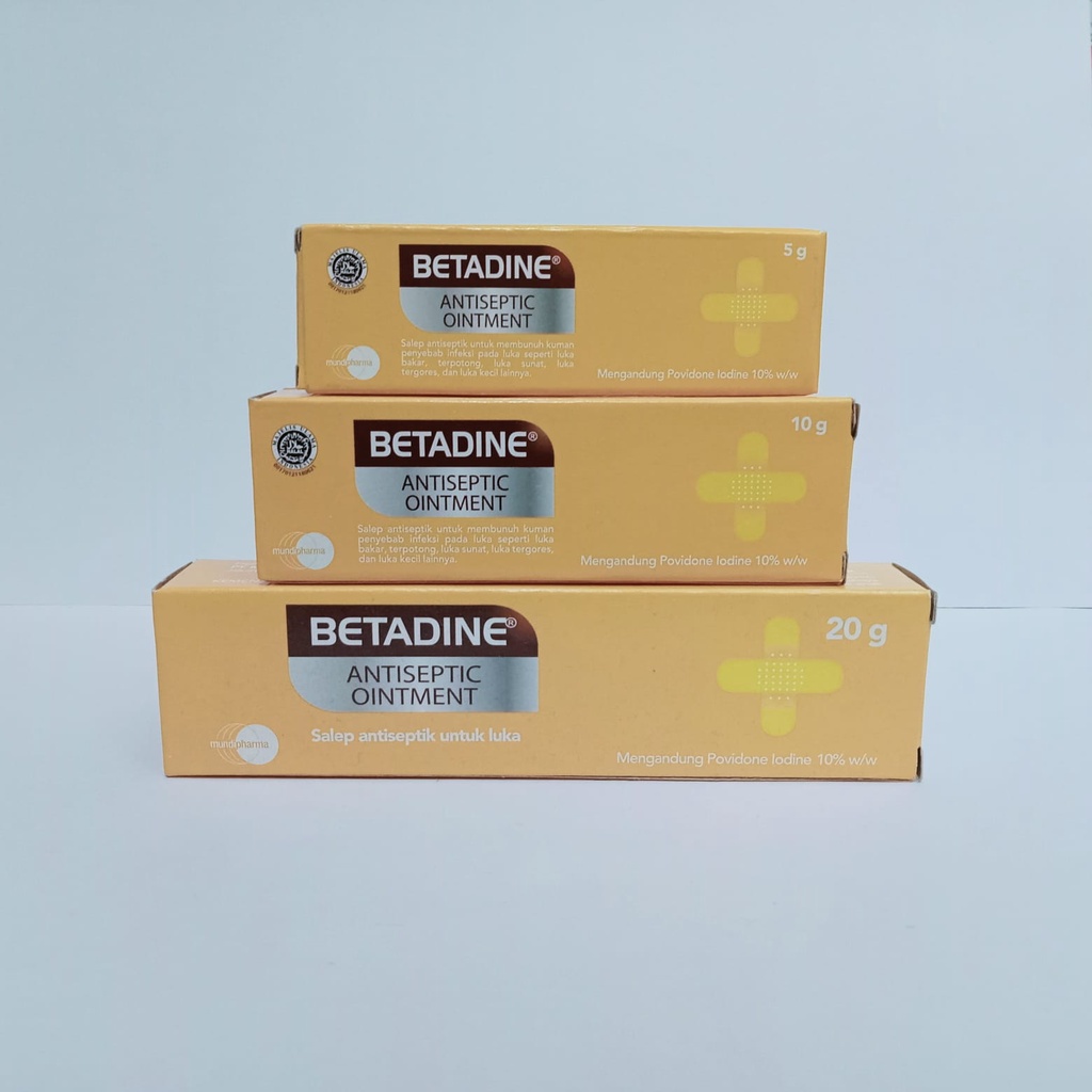 Jual Betadine Salep Antiseptik 20 gr 10 gr 5 gr / Betadine Antiseptic ...
