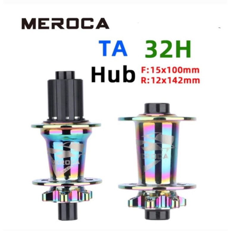 Jual Meroca Hub Freehub TA Thru Axle Hub Sepeda 5+2 Bearing 6 Pawl 32 ...