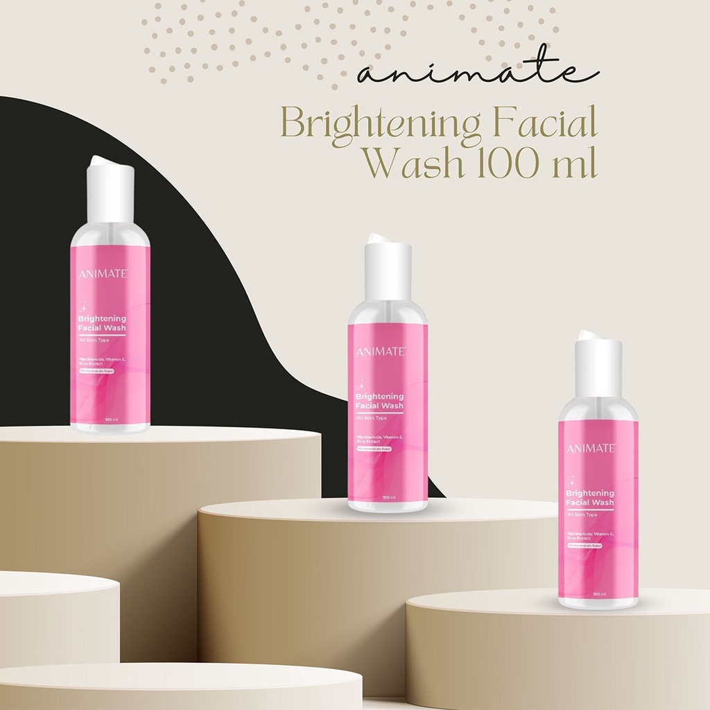 Jual Animate Brightening Facial Wash 100 ml Original | Shopee Indonesia