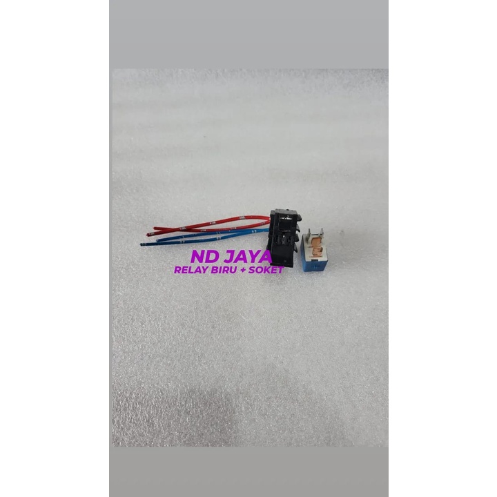 Jual RELAY BIRU KOMPLIT + SOCKET RELAY AC BIRU 12V K4 1SET RUMAH SOKET ...