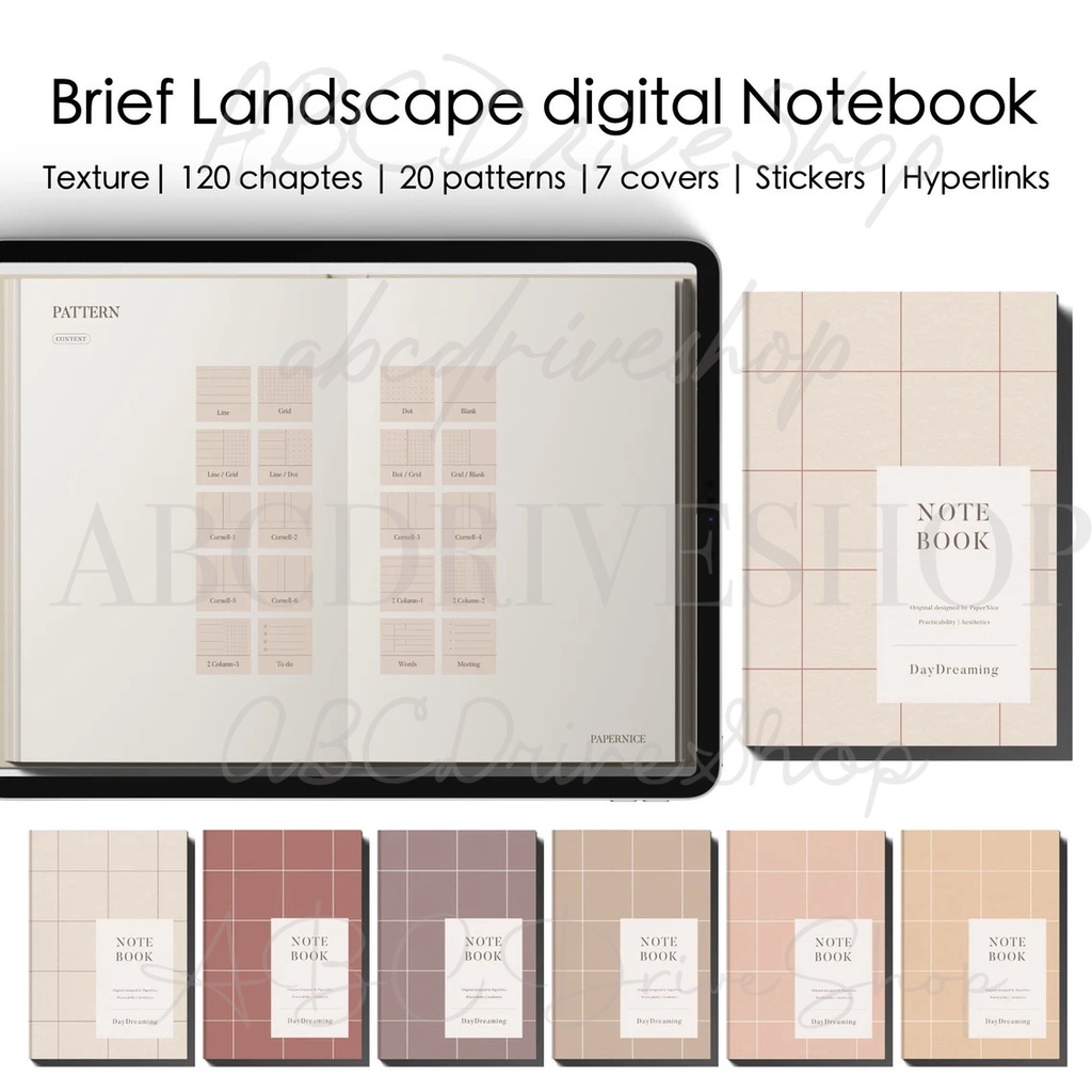 Jual Digital Planner & Journal - 120 Chapters, 20 Note Templates ...