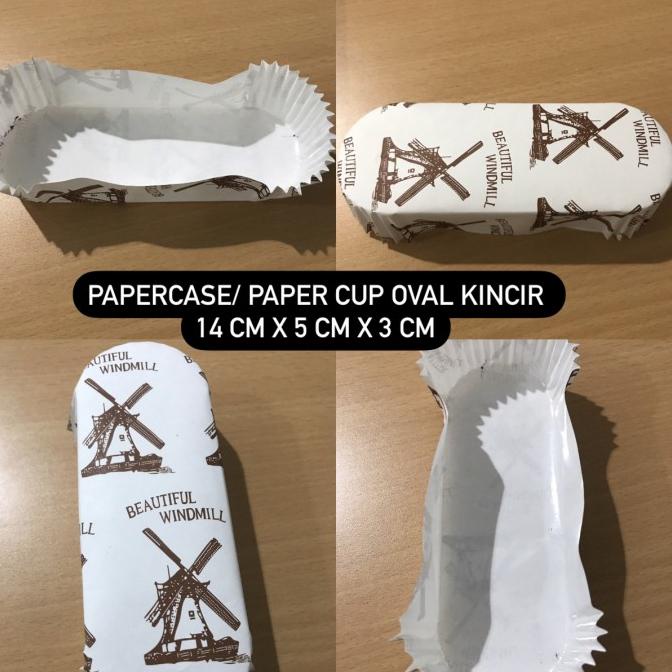 Jual JUAL MURAH Papercase/paper cup/kertas alas roti Oval Kincir 200 ...