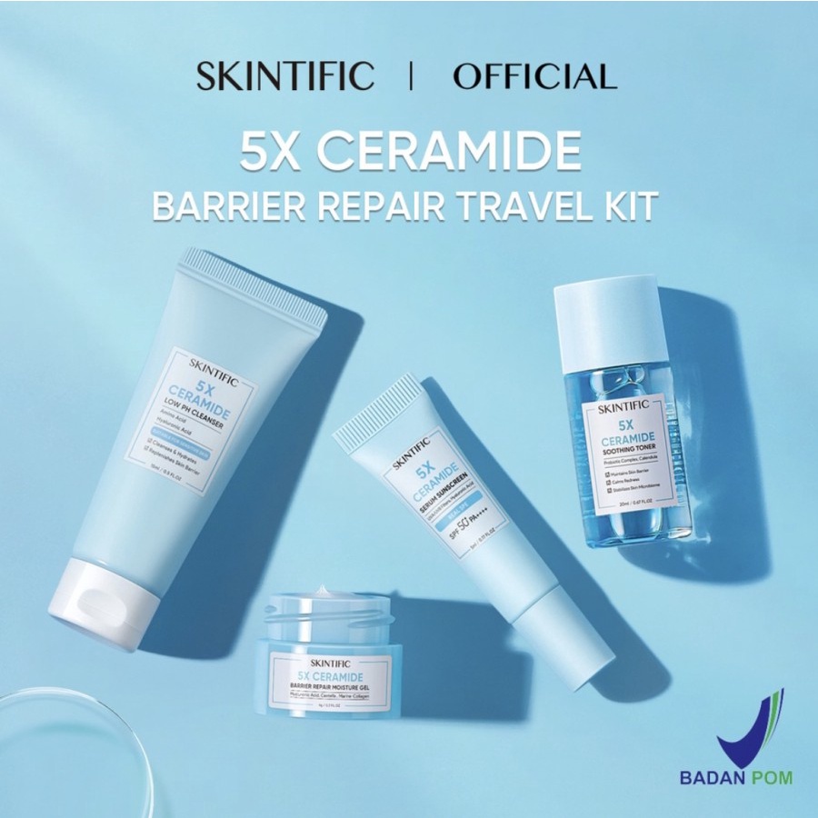 Jual SKINTIFIC Repair Barrier Travel Size Skincare Set 4PCS | Shopee ...