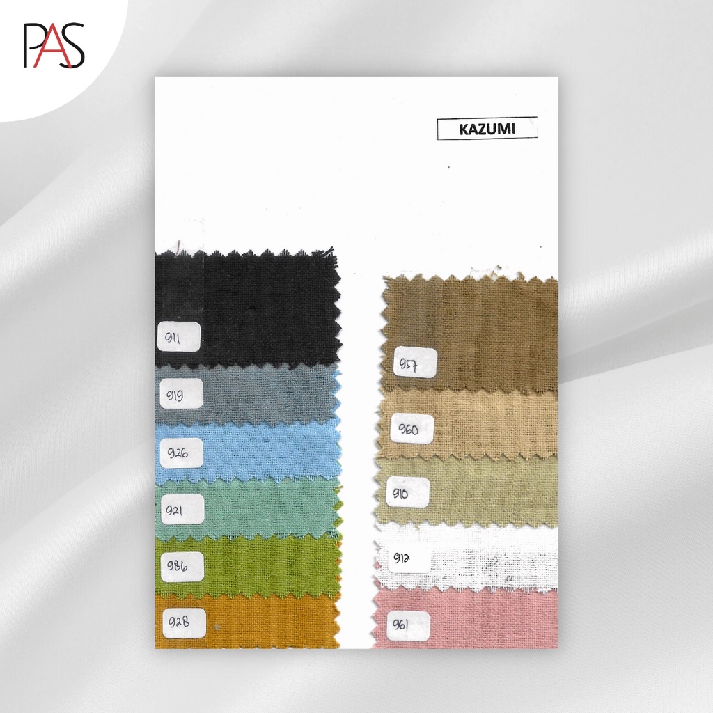 Jual Katalog Warna Kain Linen Rami Bahan Kazumi | Shopee Indonesia