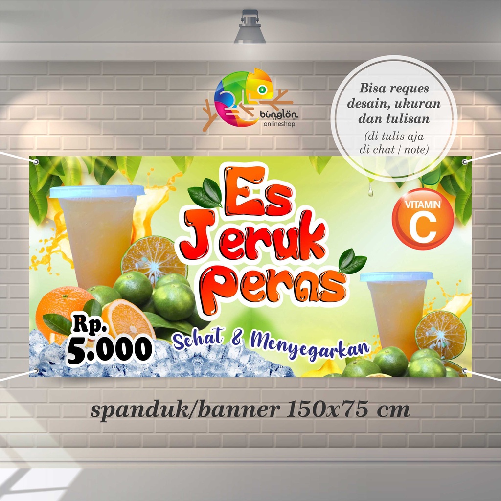 Jual Spanduk, Banner Es Jeruk Peras Keren | Shopee Indonesia