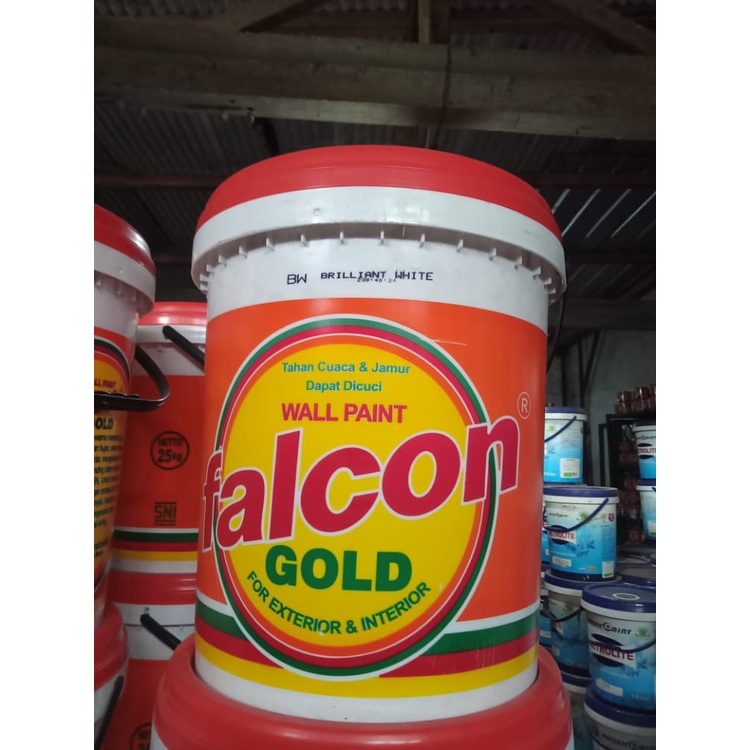 Jual CAT FALCON GOLD 25 KG CAN DINDING CAT TEMBOK FALCON Cat Tembok ...
