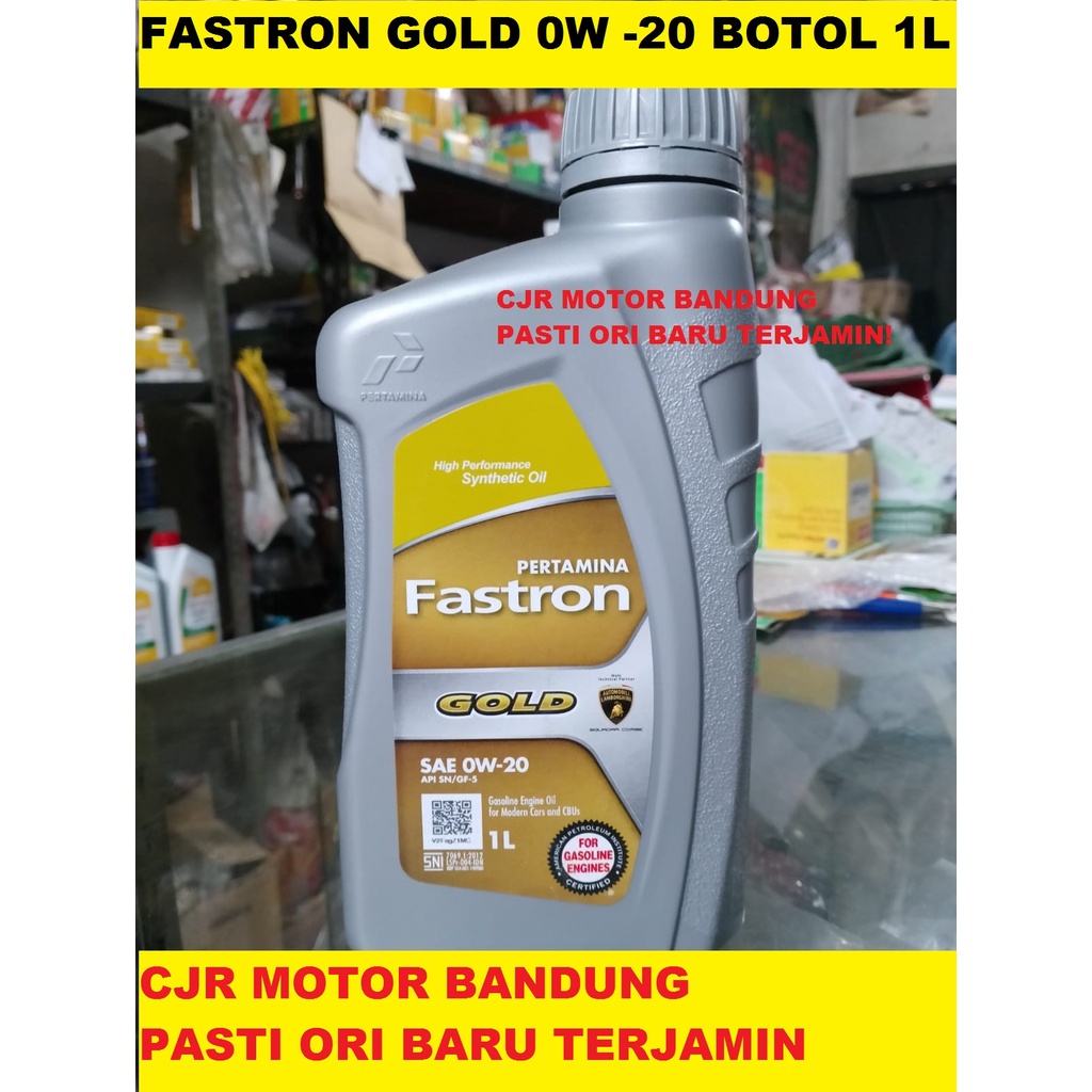 Jual Pertamina FASTRON GOLD SAE 0W 20 API SN 1L oli mobil turbo modern ...