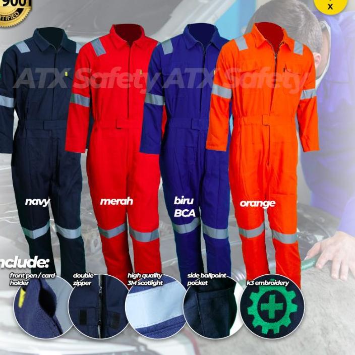 Jual ☞ Wearpack Terusan / Baju Safety Jumpsuit / Wearpak / Werpak ATX ...