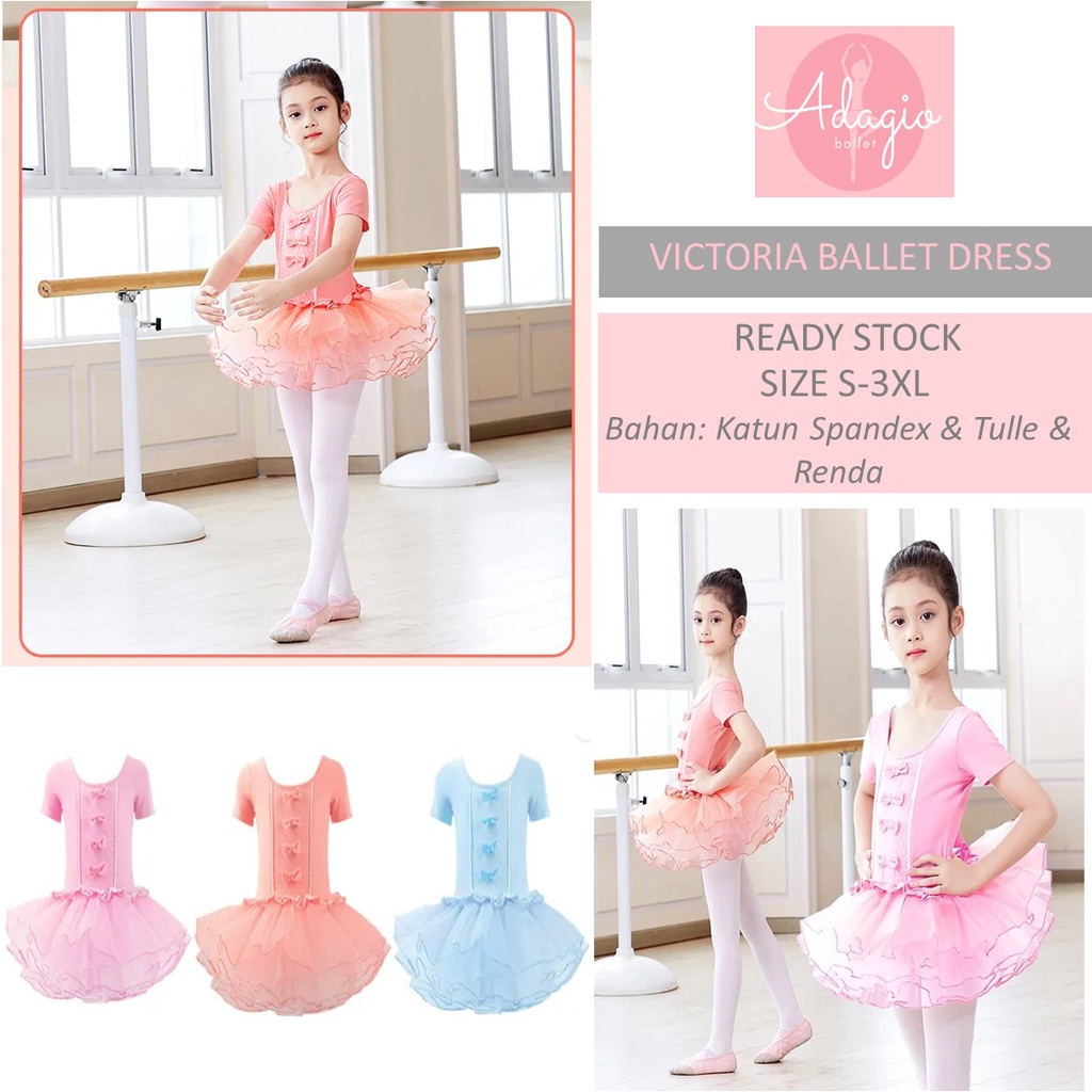 Jual VICTORIA BALLET DRESS - BAJU BALET ANAK MURAH PITA RENDA PESTA ...