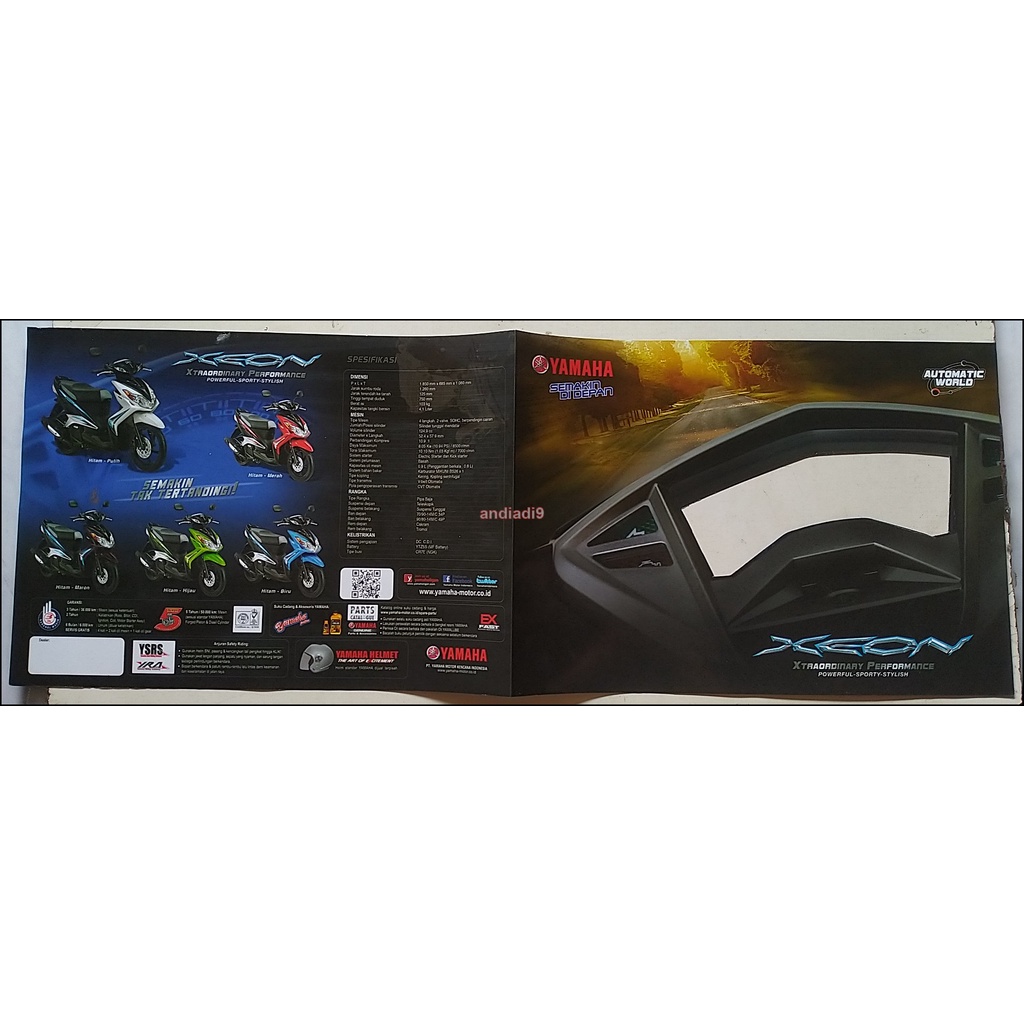 Jual BROSUR SEPEDA MOTOR YAMAHA XEON | Shopee Indonesia