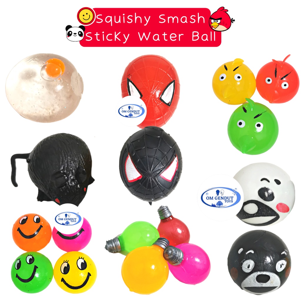 Jual OG Mainan Squishy Smash Water Ball / Bola Pencetan Anti Stress ...