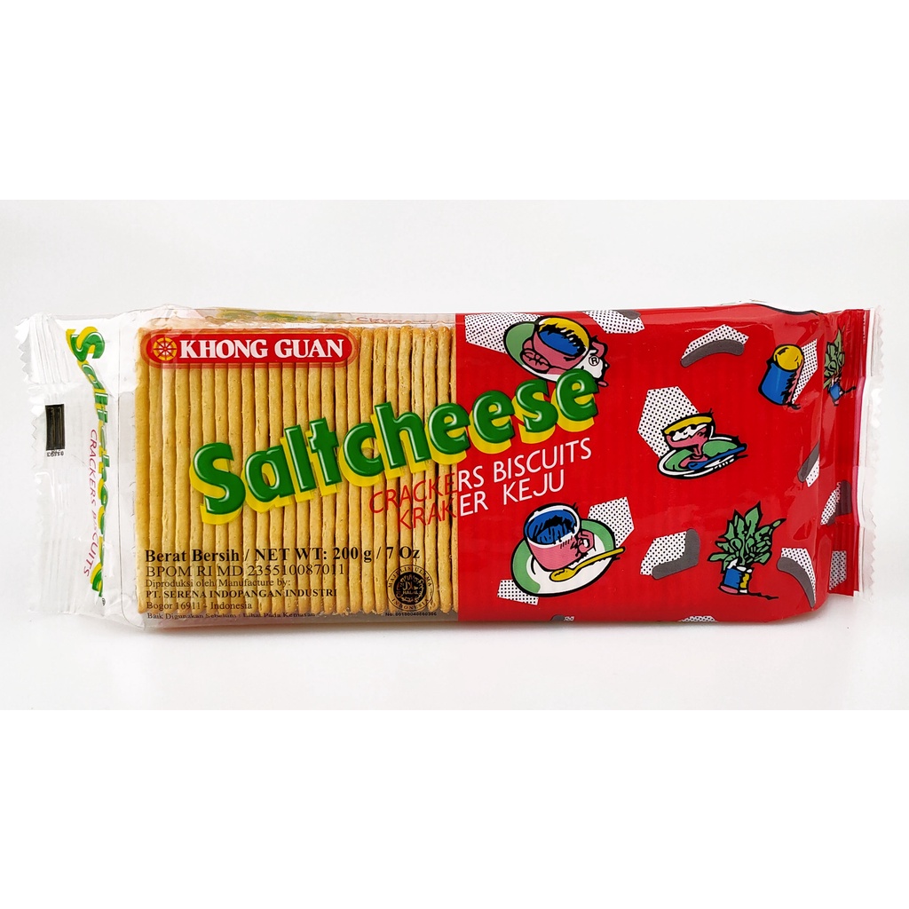 Jual BISKUIT KHONG GUAN SALTCHEESE CRACKERS KRAKER KEJU 200 GR | Shopee ...