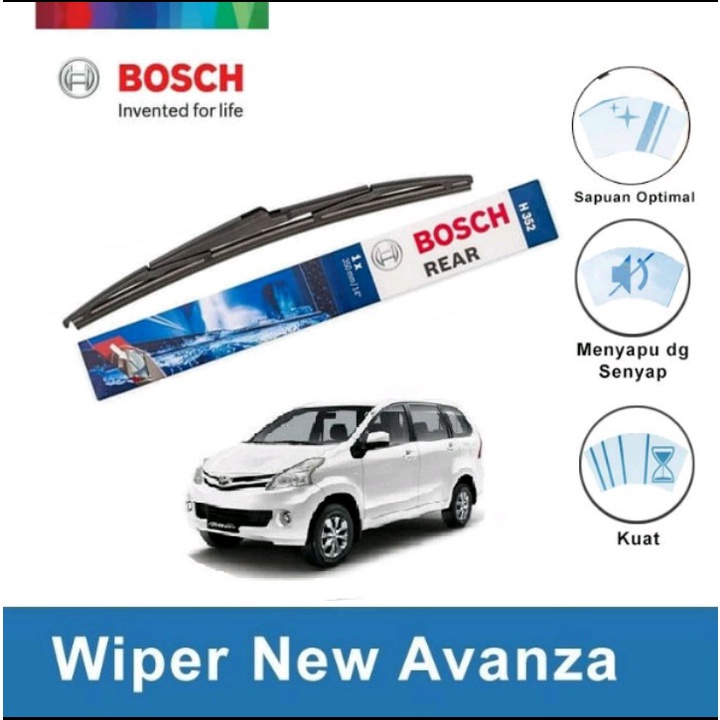 Jual Bosch Rear Wiper Belakang Mobil Toyota NEW Avanza "14" H352 | Shopee Indonesia