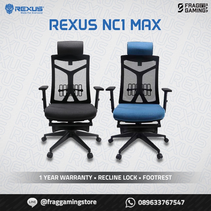 Jual Kursi Rexus Nc1 Max / Nc-1 Max Nc1Max Ergonomic Gaming Chair ...