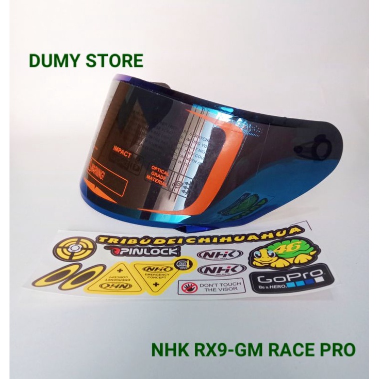 Jual KACA HELM NHK RX9 / VISOR HELM NHK RX9 - RX NINE - GM RACE PRO ...