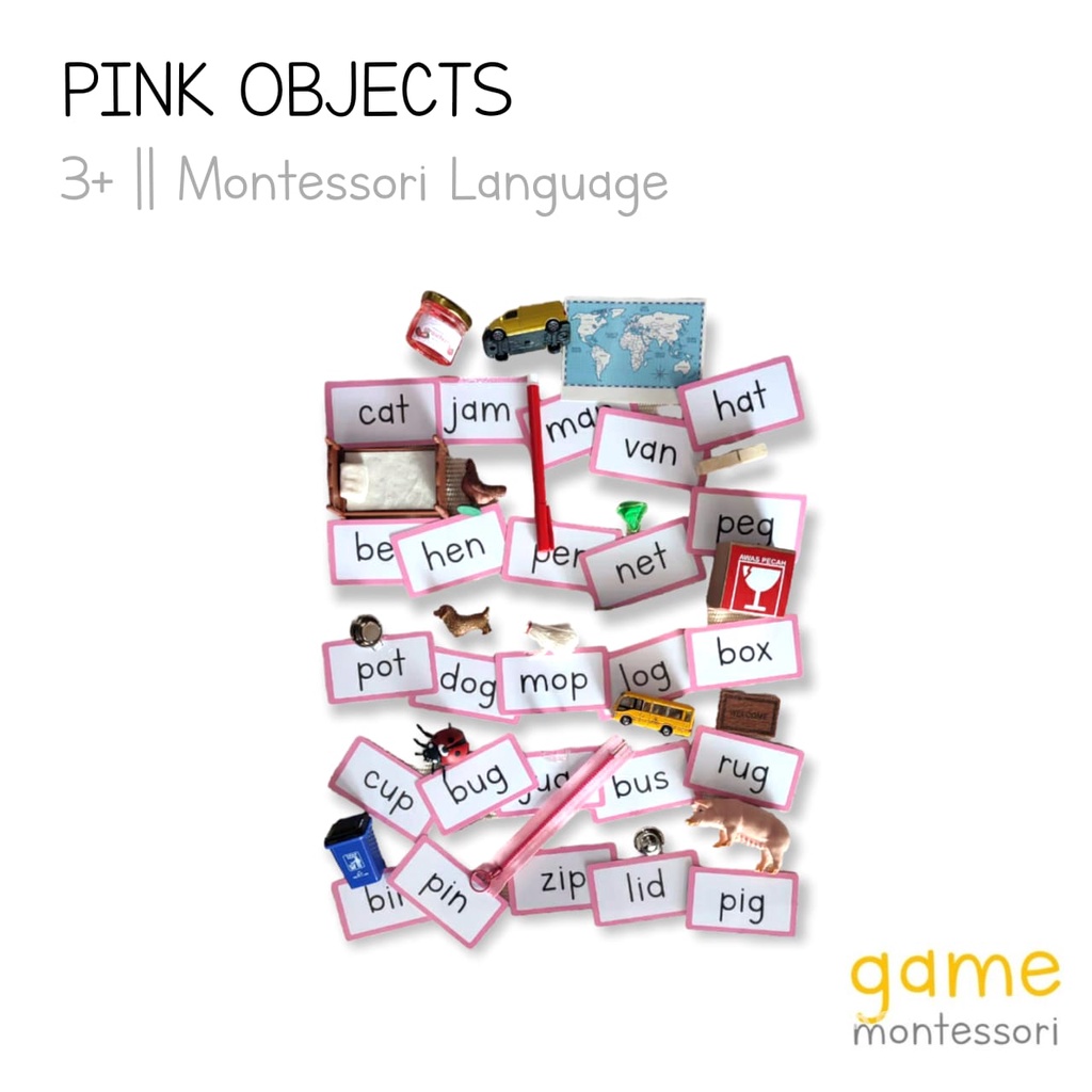 Jual Game Montessori Pink Series Objects | Shopee Indonesia