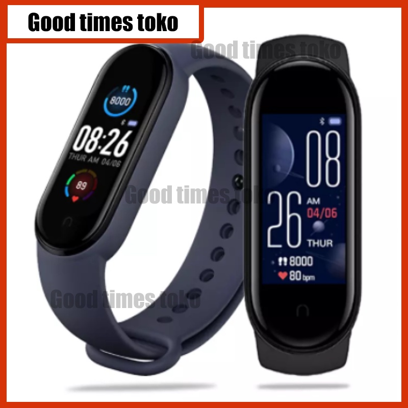 Jual M5 smartwatch jam tangan wanita iphone smart band5 Mi heart rate ...