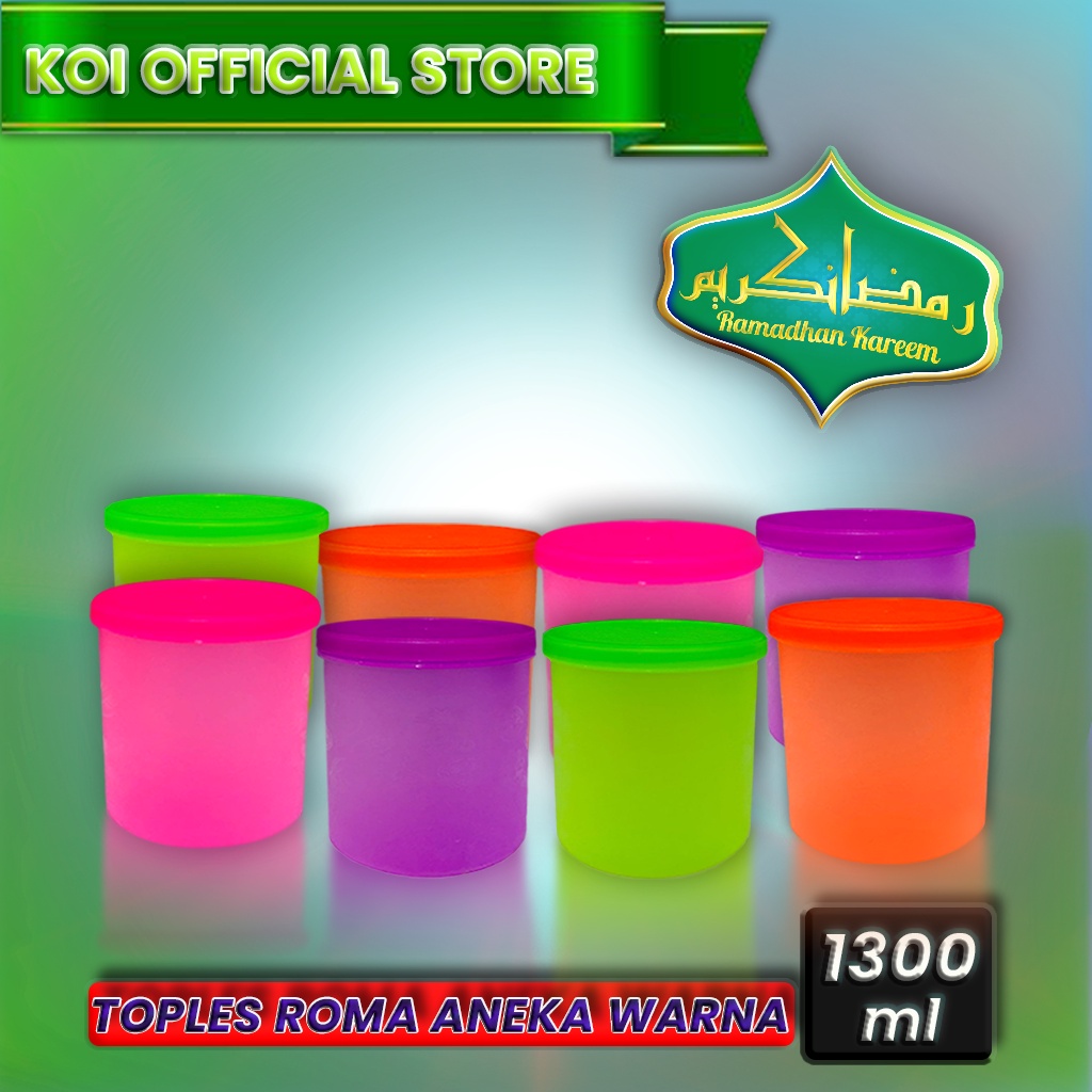 Jual Koi Official - Toples Kue Kering Toples Roma Warna Kualitas ...
