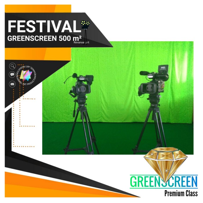 Jual Frame Polos Green Screen Background / Backdrop Layar Lebar 4.5 ...