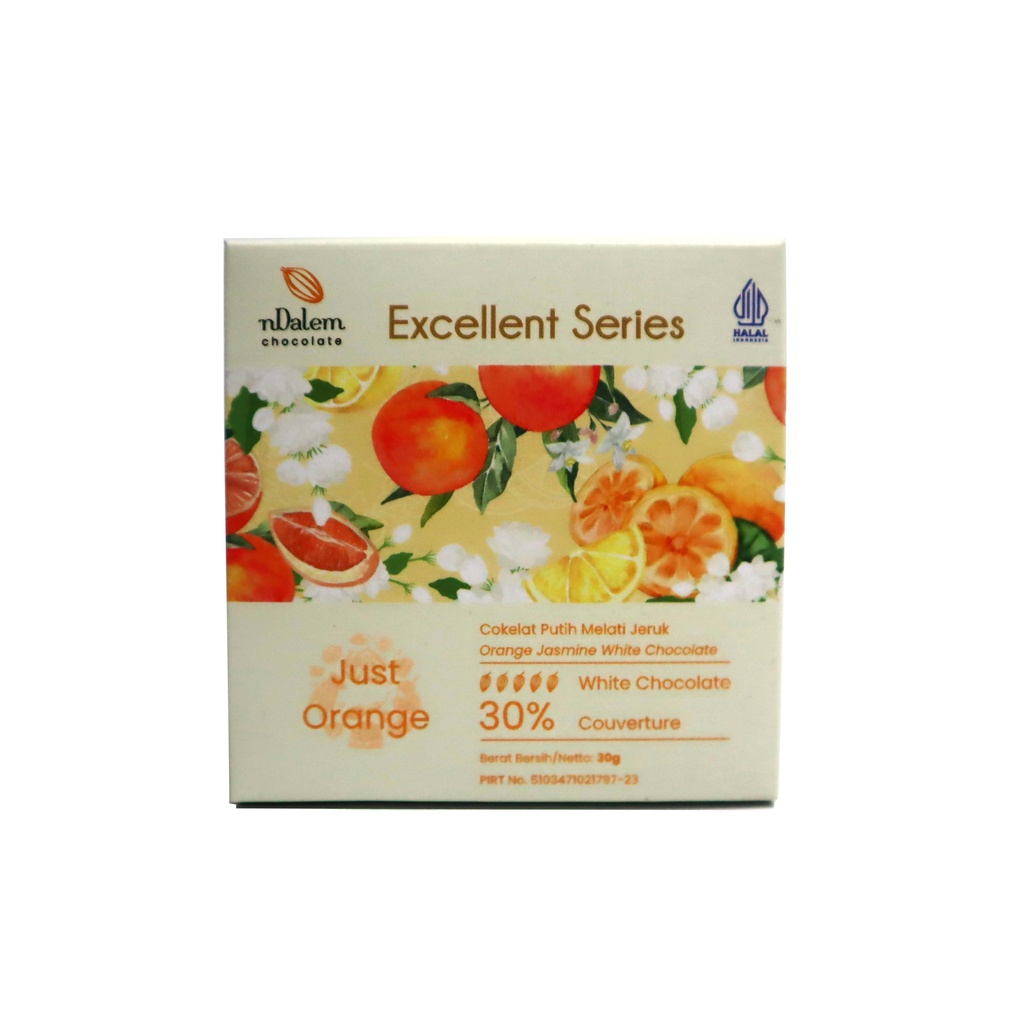 Jual Cokelat nDalem White Chocolate Orange Jasmine Flavor | Coklat ...