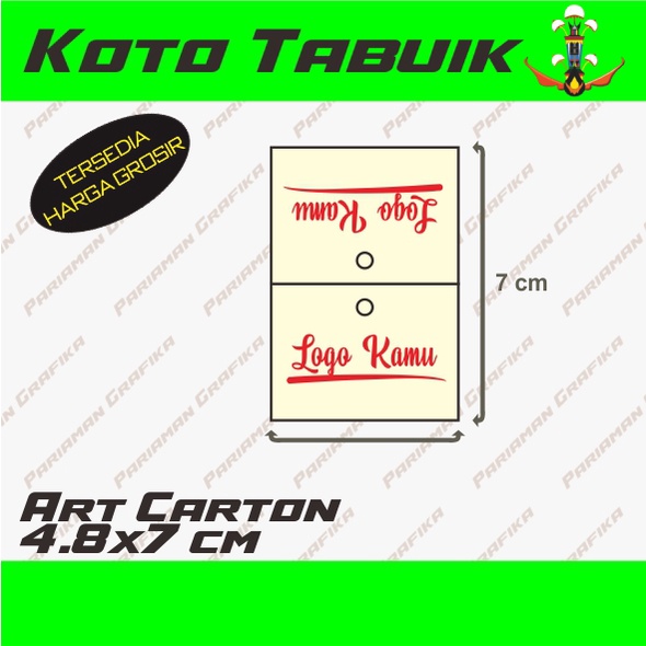Jual Hang Tag Lipat 4,8x7 cm Custom | Shopee Indonesia