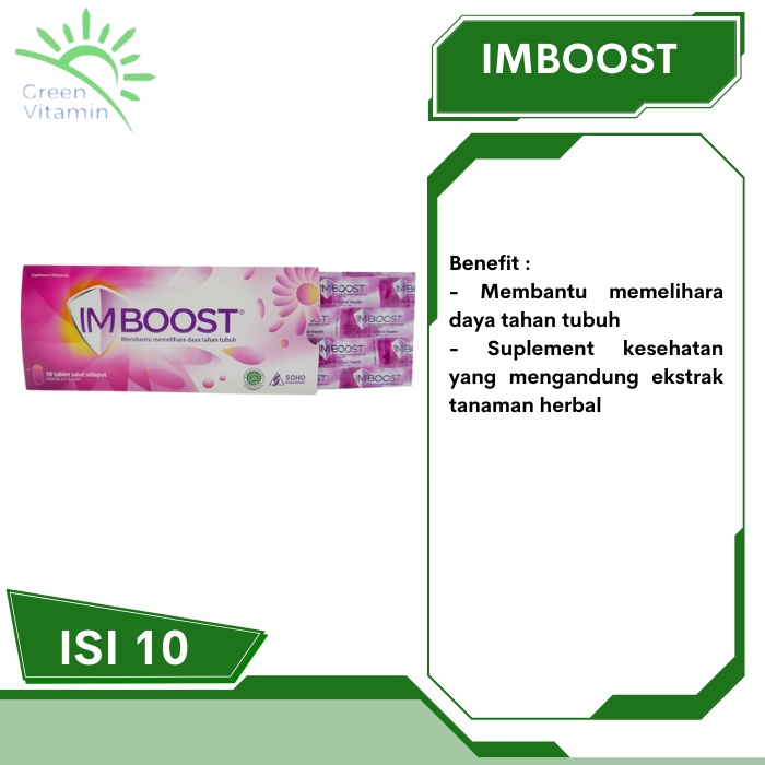 Jual Imboost Imboost Vitamin Daya Tahan Tubuh 10 tablet | Shopee Indonesia