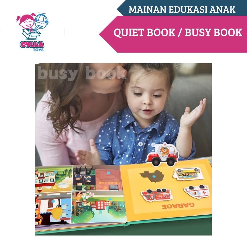 Jual QUIET BOOK/BUSY BOOK/BUKU AKTIVITAS VELCRO ANAK/KIDS ACTIVITY BOOK ...