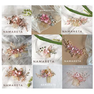 Jual PREMIUM SIRKAM PINK NAMARETA WEDDING HEADBAND HEADPIECE BANDO ...