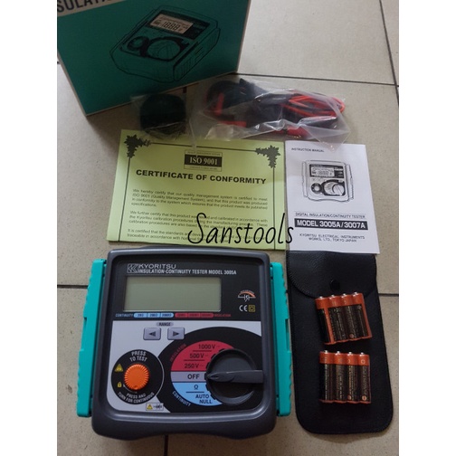 Jual megger / insulation tester KYORITSU 3005A ORIGINAL | Shopee Indonesia