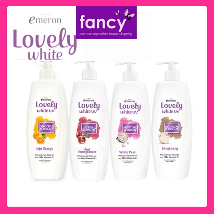Jual Emeron Lovely Natural / White UV Hand Body Lotion 400 ml Deep Caring / Nourishing / Glow ...