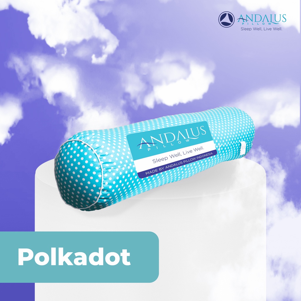 Jual Guling Tidur Andalus Motif Polkadot Zipper Adjustable Refilling ...