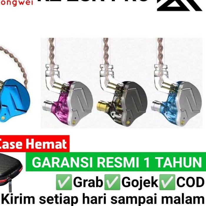 Jual ♧ KZ ZSN PRO With Mic In Ear Earphone Headset Hybrid 1ba 1dd new ...