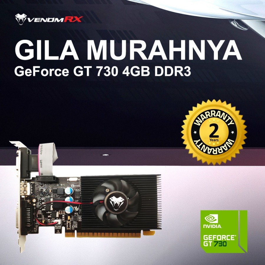 Jual VGA VenomRX Geforce GT730 4GB DDR3 | Shopee Indonesia