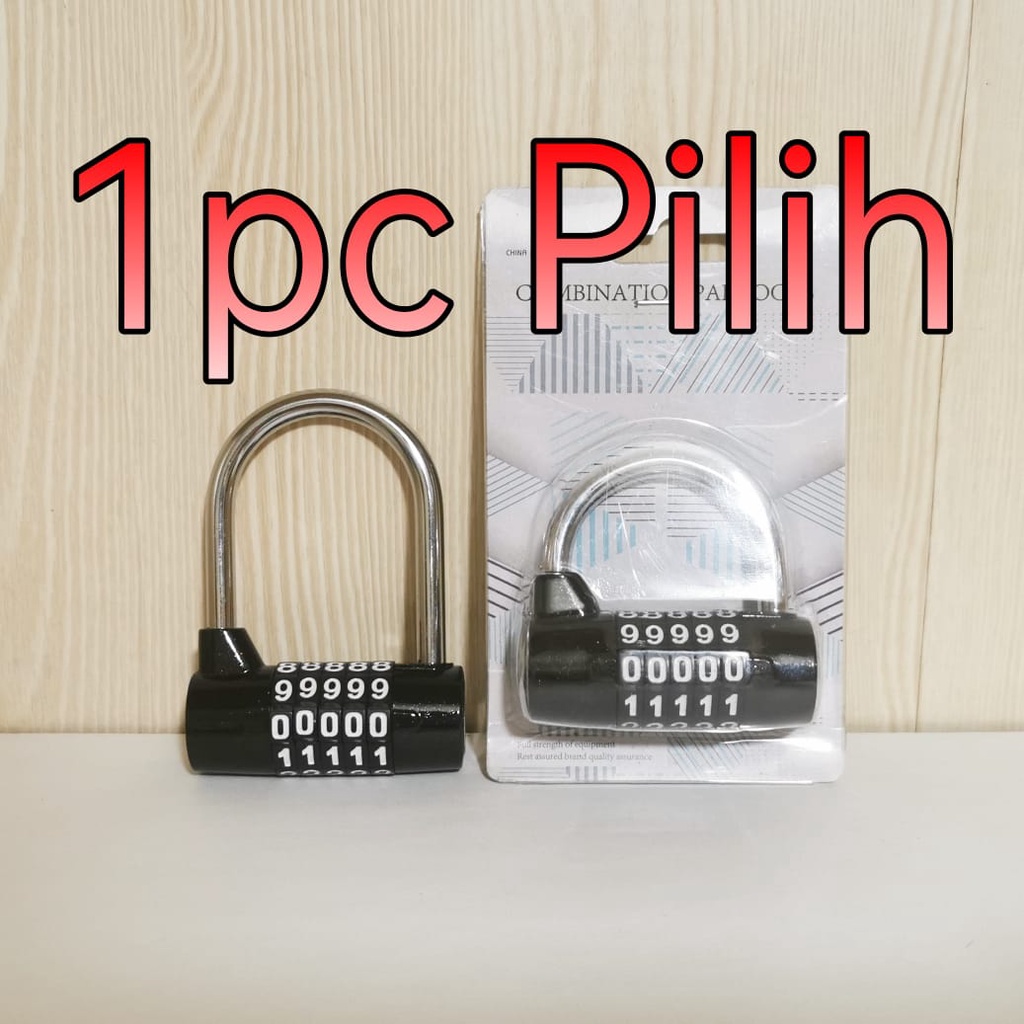 Jual Gembok sepeda dan motor 5 angka digit nomor | Shopee Indonesia