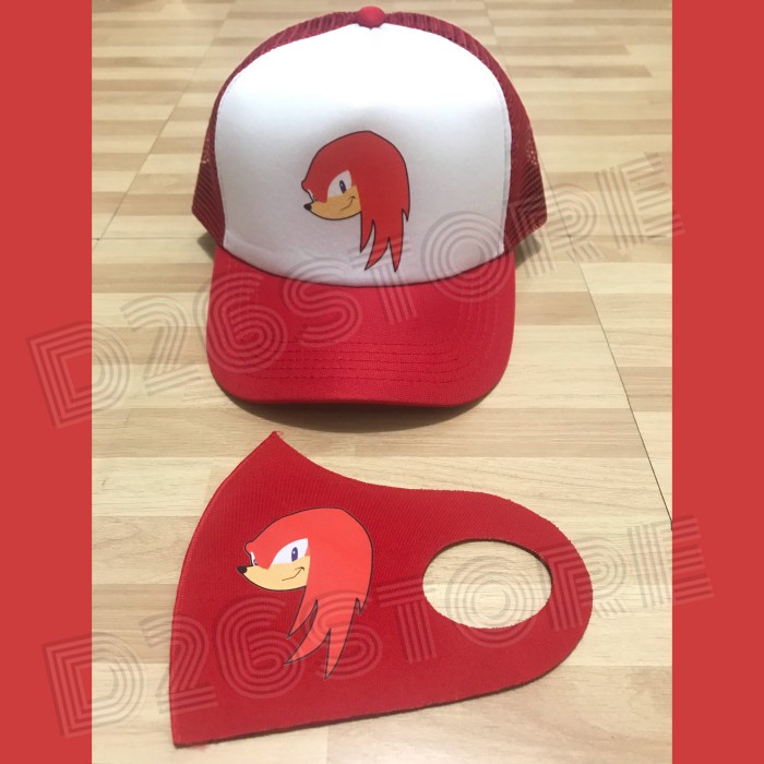 Jual hat / topi sonic knuckles + masker knuckles sonic the hedgehog ...