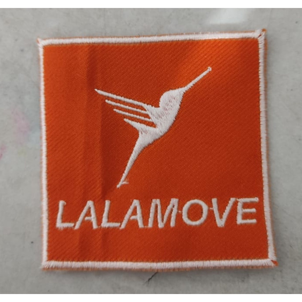 Jual Emblem Lalamove Kecil Bordir KOmputer Logo Lalamove | Shopee Indonesia