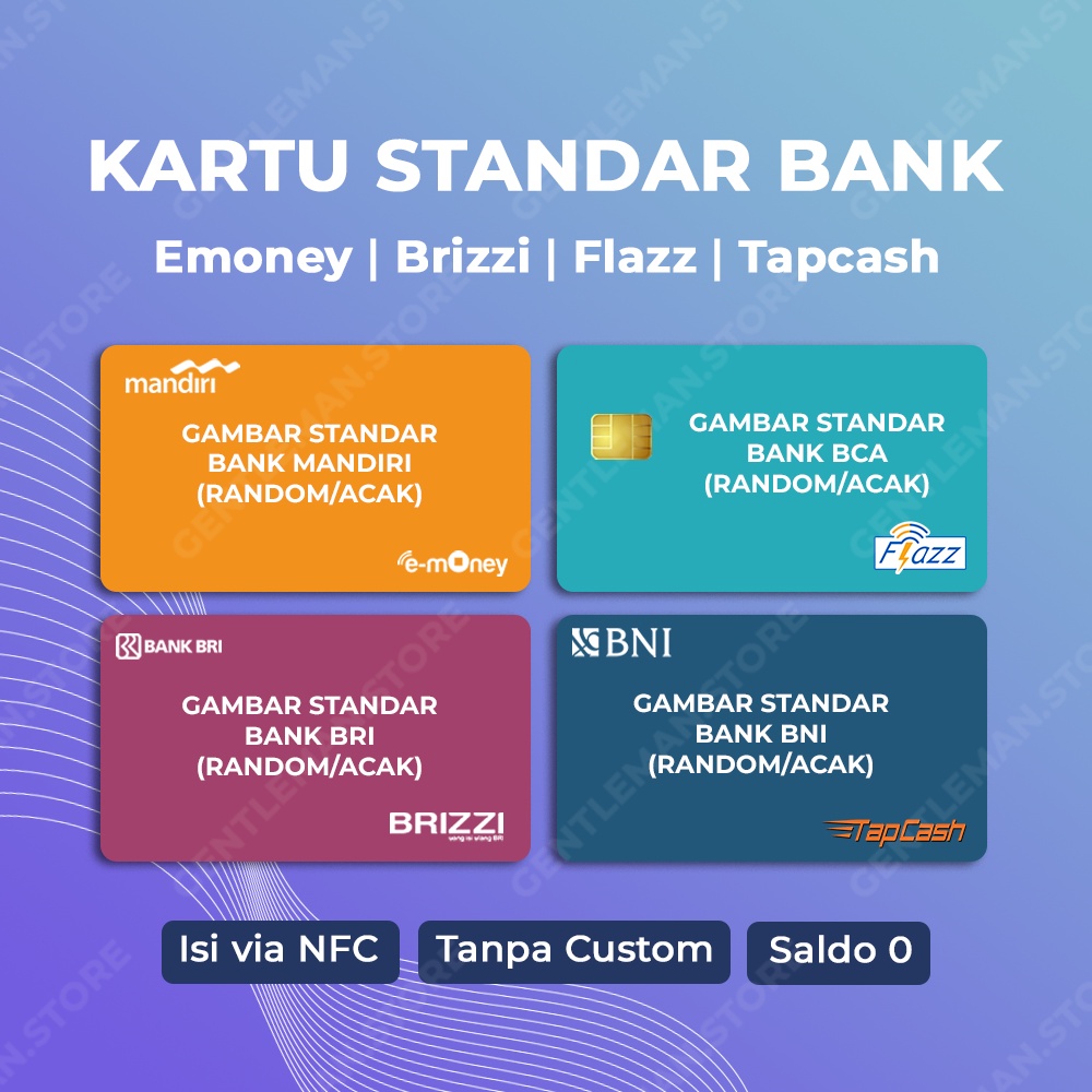 Jual KARTU E MONEY E TOLL BRIZZI BRI FLAZZ BCA GEN 2 MANDIRI TAPCASH BNI | Shopee Indonesia