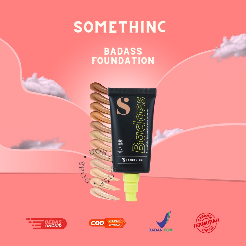 Jual SOMETHINC Badass Breathable Full Coverage 12HR Serum Foundation ...