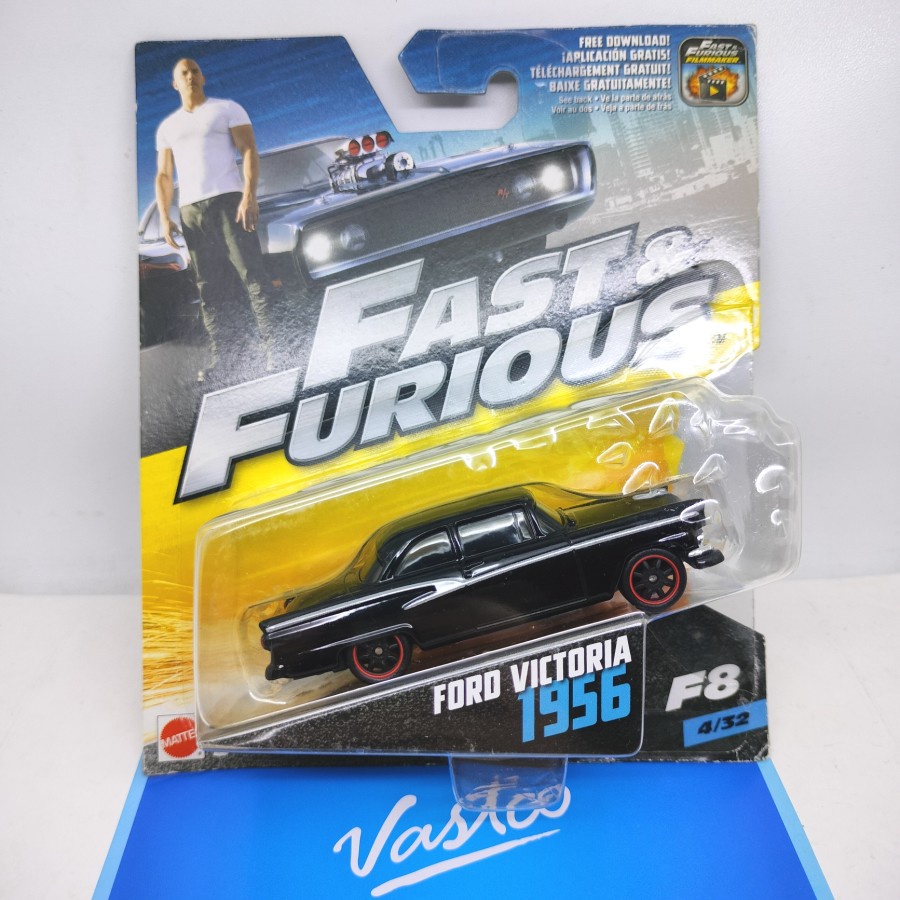Jual Mattel Fast & Furious F8 1956 Ford Victoria Skala 1/55 | Shopee ...