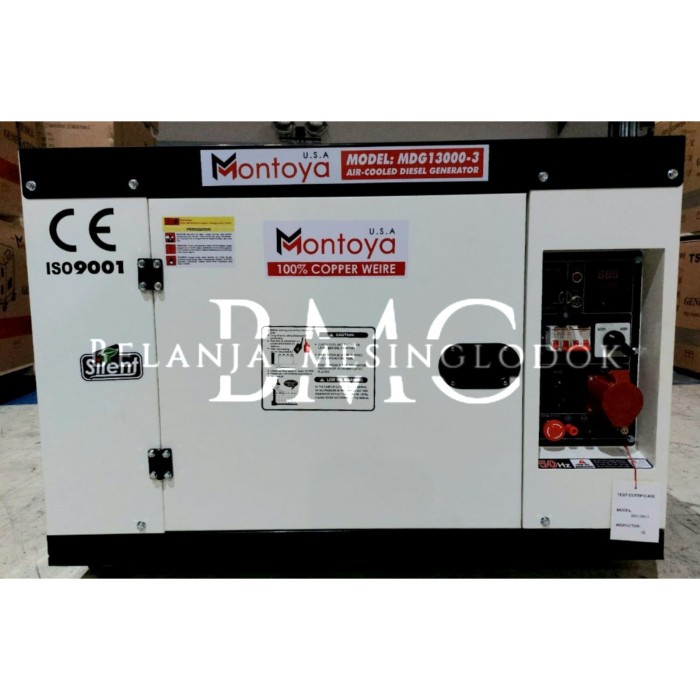 Jual Genset 10 KVA 3 Phase Montoya MDG 13000-3 USA Technology | Shopee ...