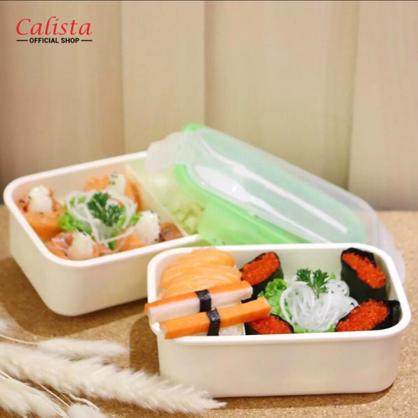 Jual LUNCH BOX IWAKI CALISTA Kotak bekal imut minimalis free sendok ...