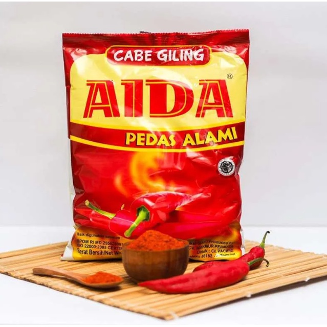 Jual Cabe Bubuk AIDA 100% Cabe Asli Kemasan 500gr | Shopee Indonesia
