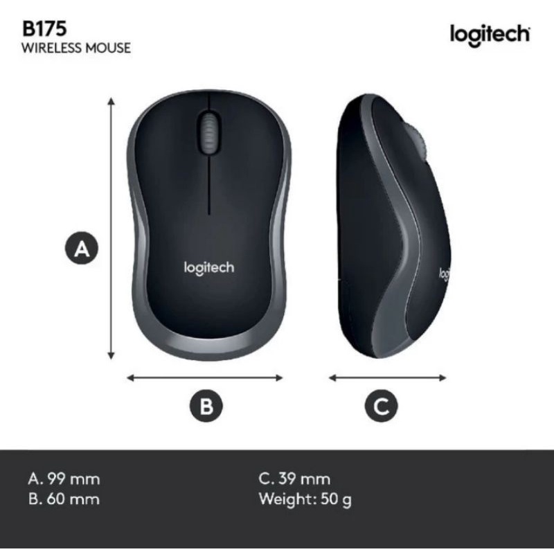 Jual Logitech B175 Wireless Mouse | Shopee Indonesia