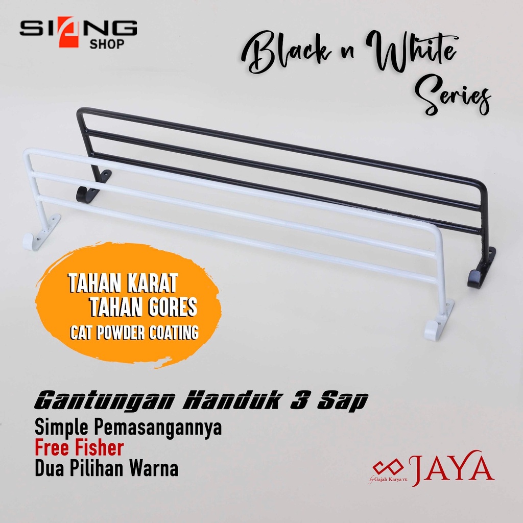 Jual Gantungan 3 sap handuk Hanger Tempel Dinding Hook Multifungsi ...