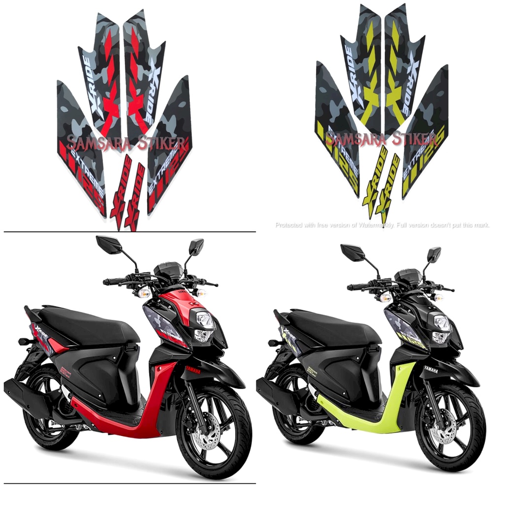 Jual STIKER MOTOR YAMAHA X RIDE 2020 STANDAR FULL SET | Shopee Indonesia