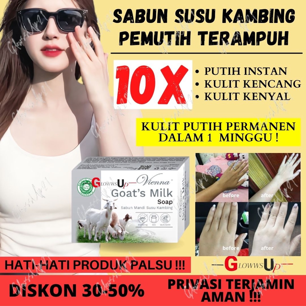 Jual VIENNA GOATS MILK SOAP 90GR - SABUN MANDI BATANG SUSU KAMBING 90GR ...