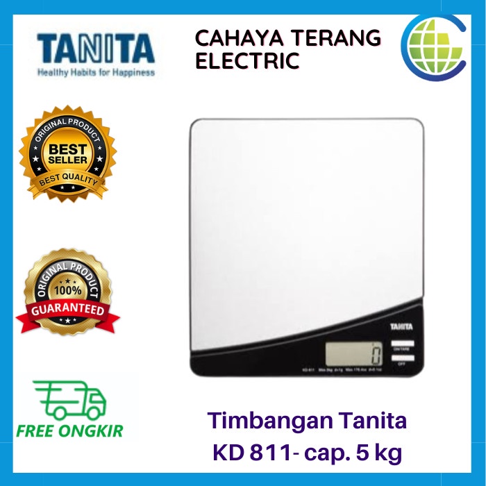 Jual Tanita KD811 Timbangan Dapur Kue Digital KD 811- 5 Kg | Shopee Indonesia